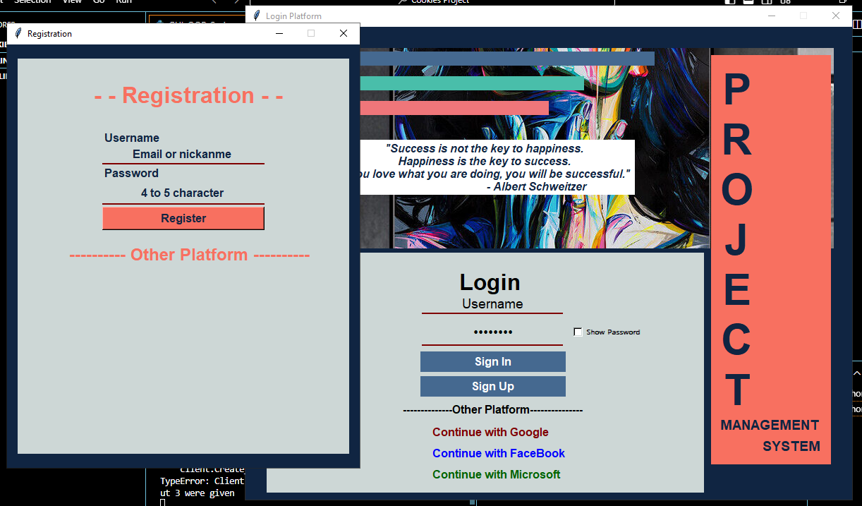 Python Management System || SirP-rezDev